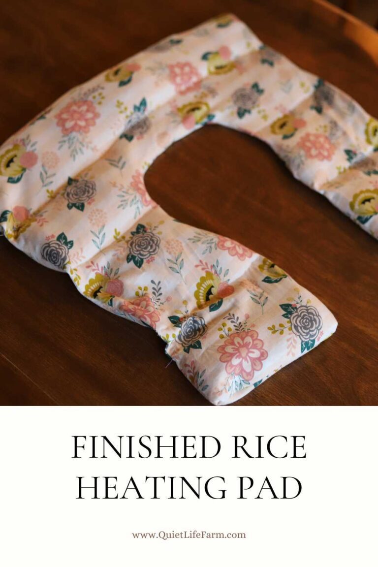 Shoulder Rice Heating Pad: FREE Sewing Pattern Printable PDF - Quiet ...