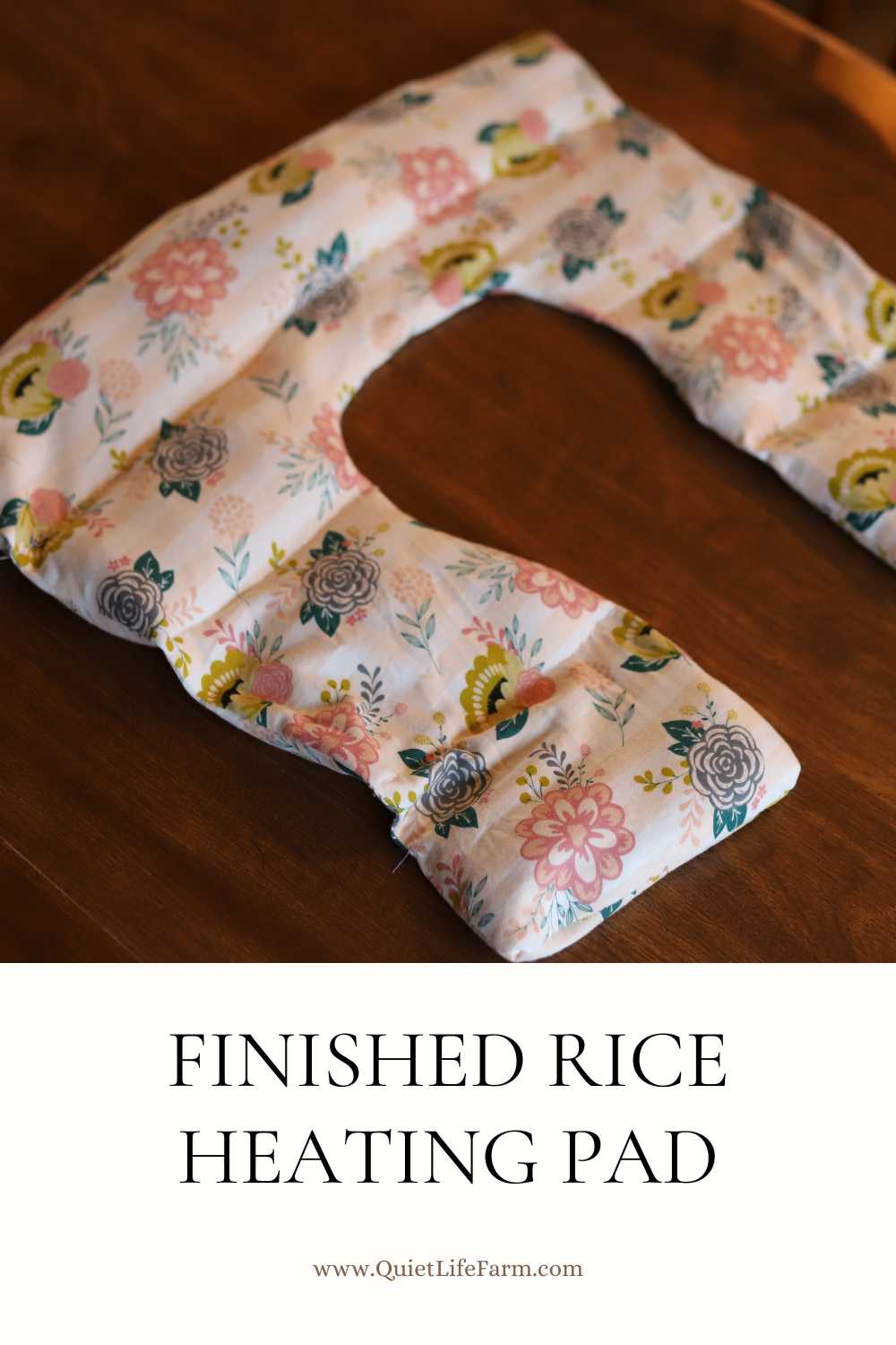 Shoulder Rice Heating Pad: FREE Sewing Pattern Printable PDF - Quiet ...