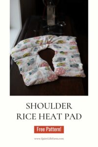 Shoulder Rice Heating Pad: FREE Sewing Pattern Printable PDF - Quiet ...