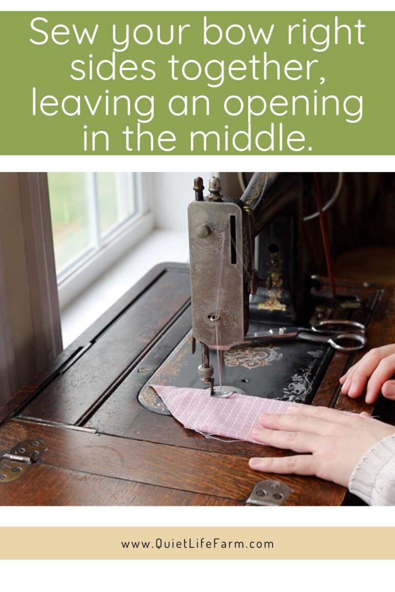 How To Sew Hair Bows: Free Printable Sewing Pattern - Quiet Life Farm